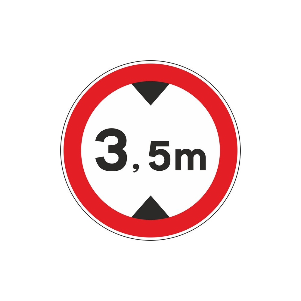 C9 - Trânsito proibido a veículos de altura superior a ... m